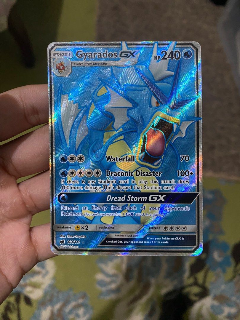 Gyarados GX Full Art - Pokemon Crimson Invasion, Hobbies & Toys, Toys ...