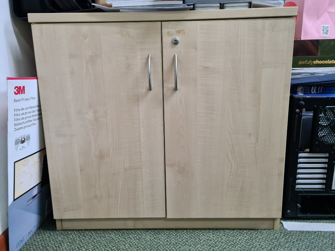 Half Height Wooden Cabinet, Furniture & Home Living, Furniture, Shelves ...