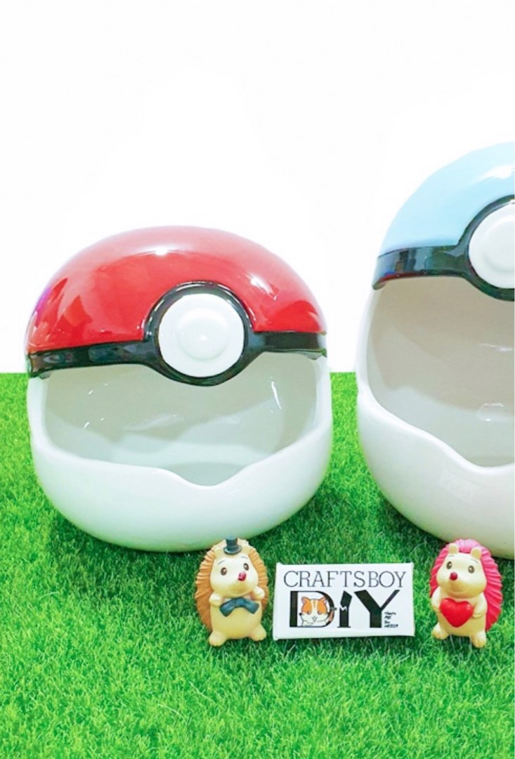 Red Hamster Ceramic Pokeball Hideout, Pet Supplies, Homes & Other Pet ...