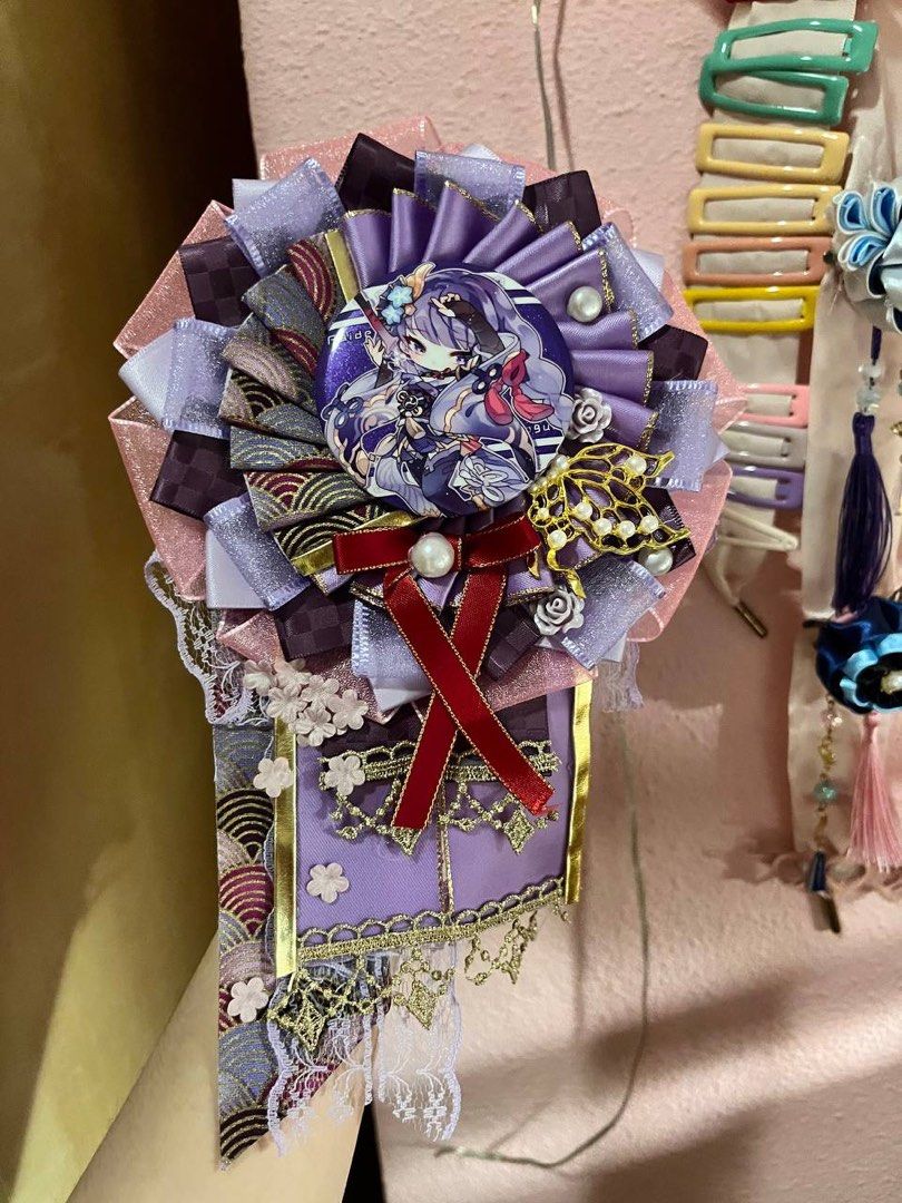 handmade raiden shogun inspired rosette badge pin baal ei accessories ...