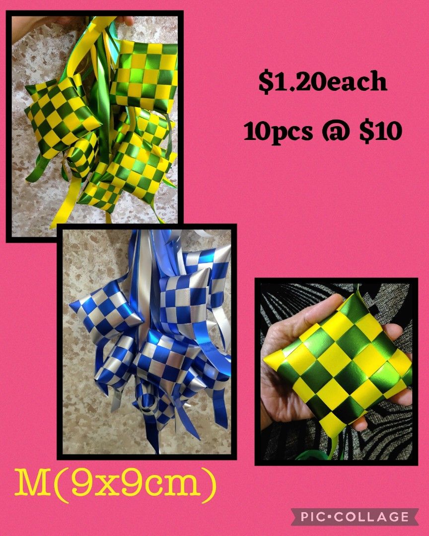 Hari Raya Ketupat Decorations, Hobbies & Toys, Stationery & Craft, Handmade Craft on Carousell