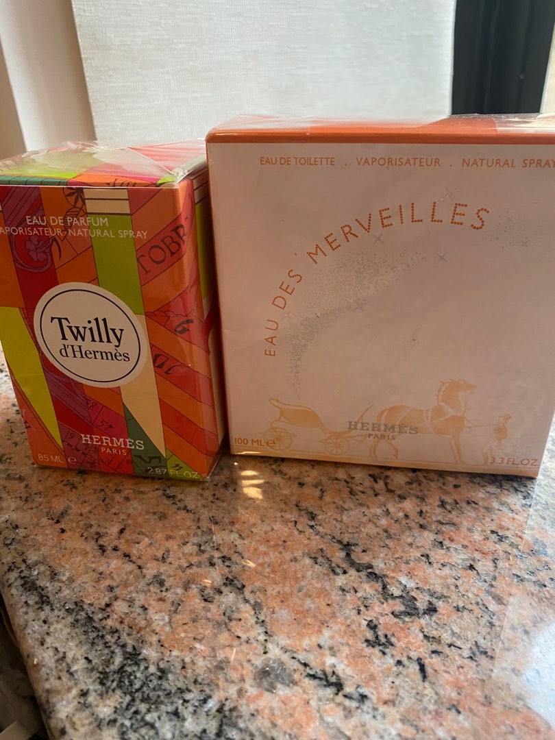 Hermes Twilly parfum and Merveilles toilete, 美容＆個人護理, 健康及美容 - 香水＆香體噴霧 ...