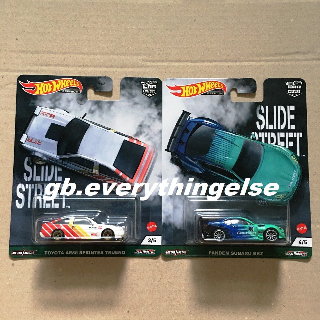 Hot Wheels 1/64 Scale Toyota AE86 Sprinter Trueno TRD Slide Street Series Die-cast Car, Hobbies ...