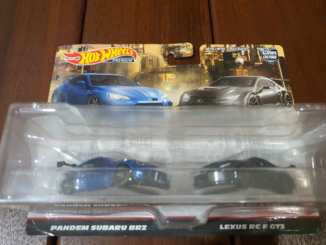Hotwheels Premium 2 pack LBWK R34 Pandem Subaru BRZ Lexus RC F GT3 Plymouth, Hobbies & Toys ...
