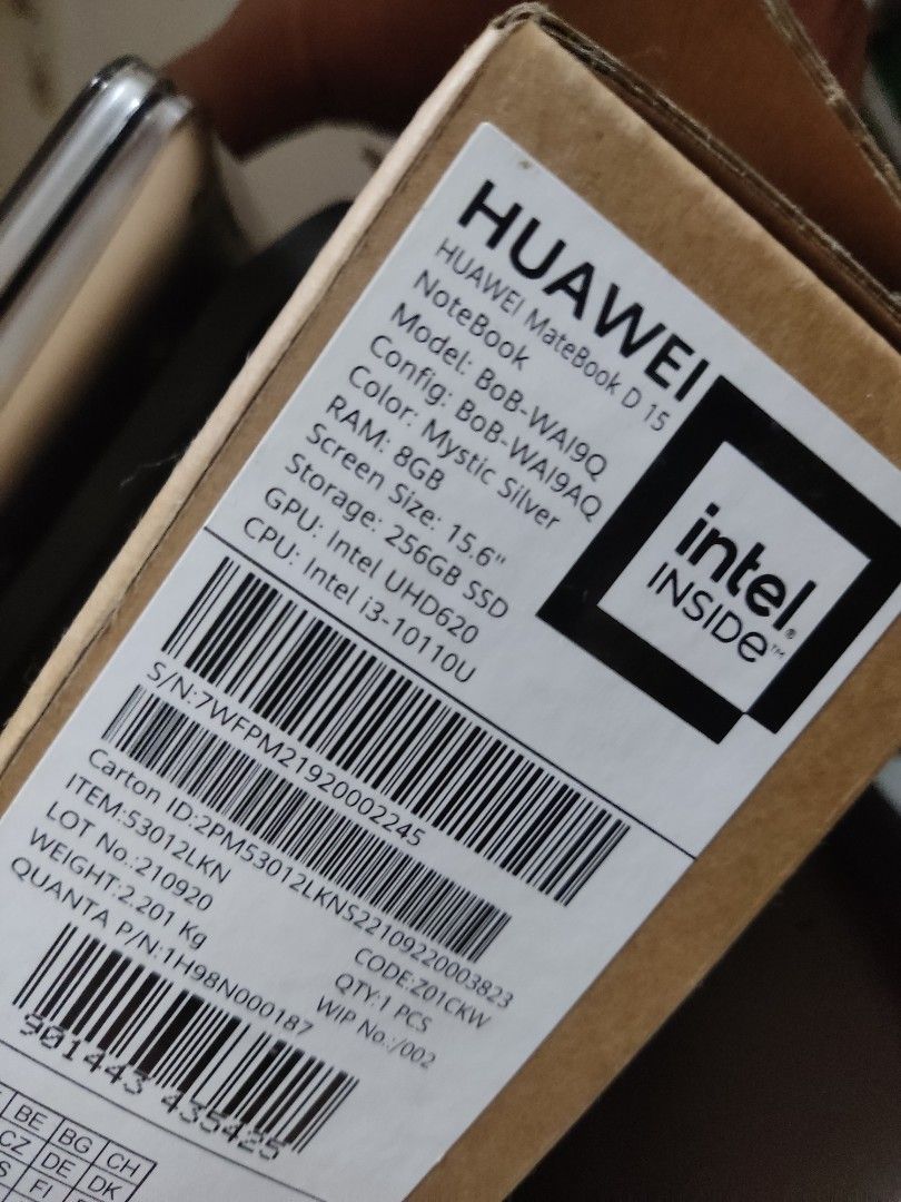 Huawei Matebook D15 i3 10th Gen 8GB RAM 256 SSD 15.6", Computers & Tech ...