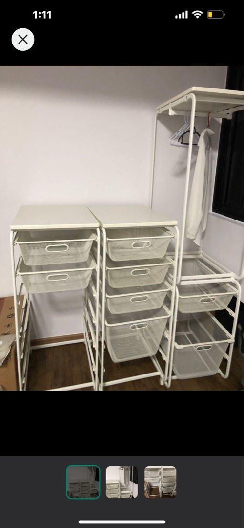 IKEA ALGOT drawers, Furniture & Home Living, Furniture, Shelves ...