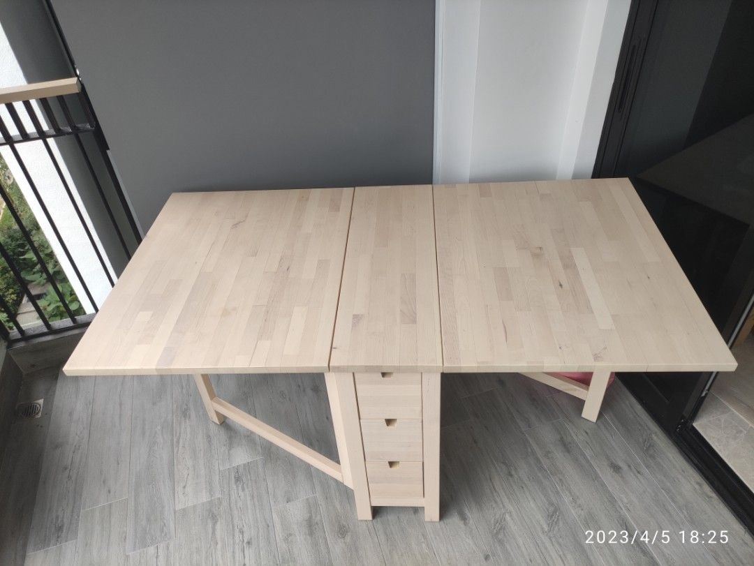 Ikea convertible table, Furniture & Home Living, Furniture, Tables ...