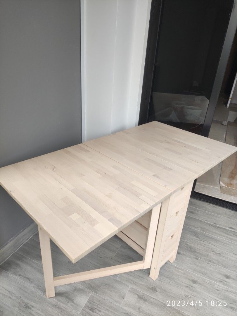 Ikea convertible table, Furniture & Home Living, Furniture, Tables ...