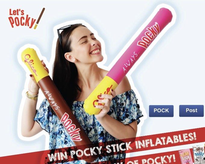 Inflatable Pocky Sticks, Hobbies & Toys, Toys & Games on Carousell
