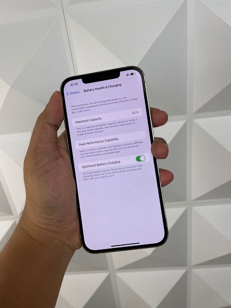 iphone 12 promax white 128 ibox fullset like new on Carousell