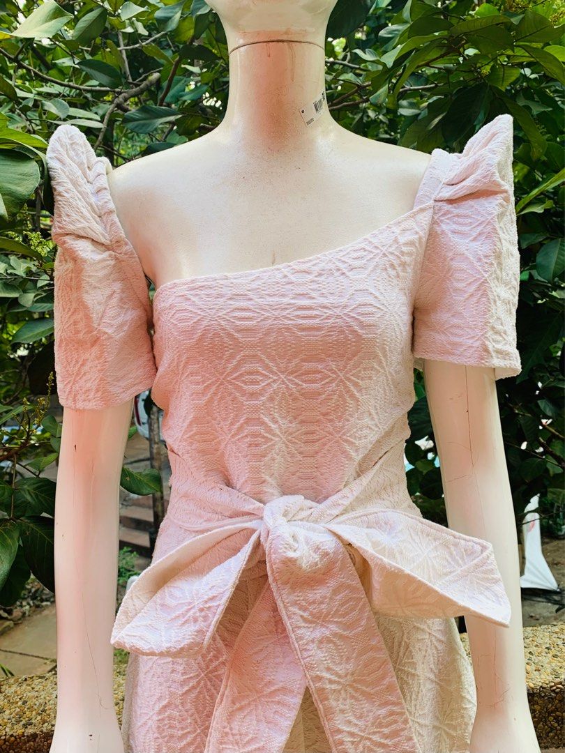 IVORY WHITE INABEL HANDWOVEN FILIPINIANA DRESS FOR RENT, Women's ...