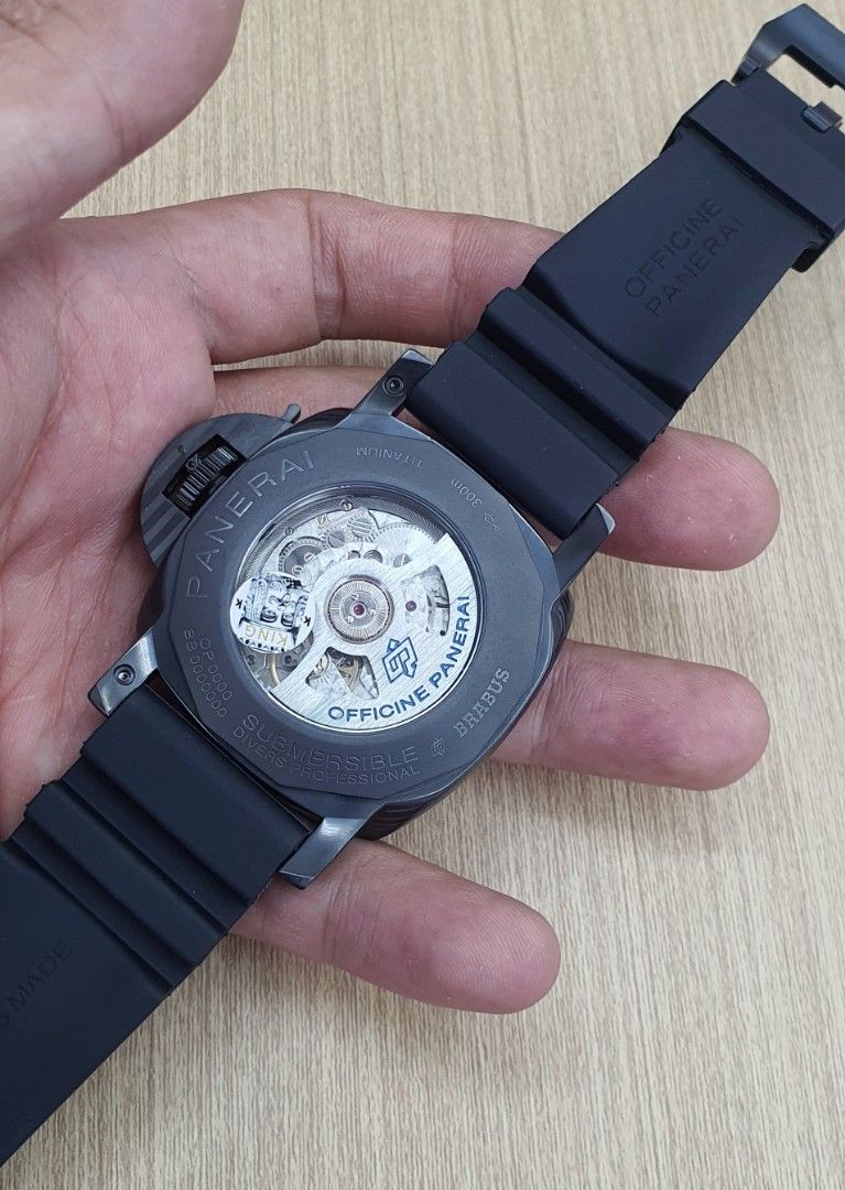 JAM LUMINOR PANERAI TITANIUM, Fesyen Pria, Jam Tangan di Carousell