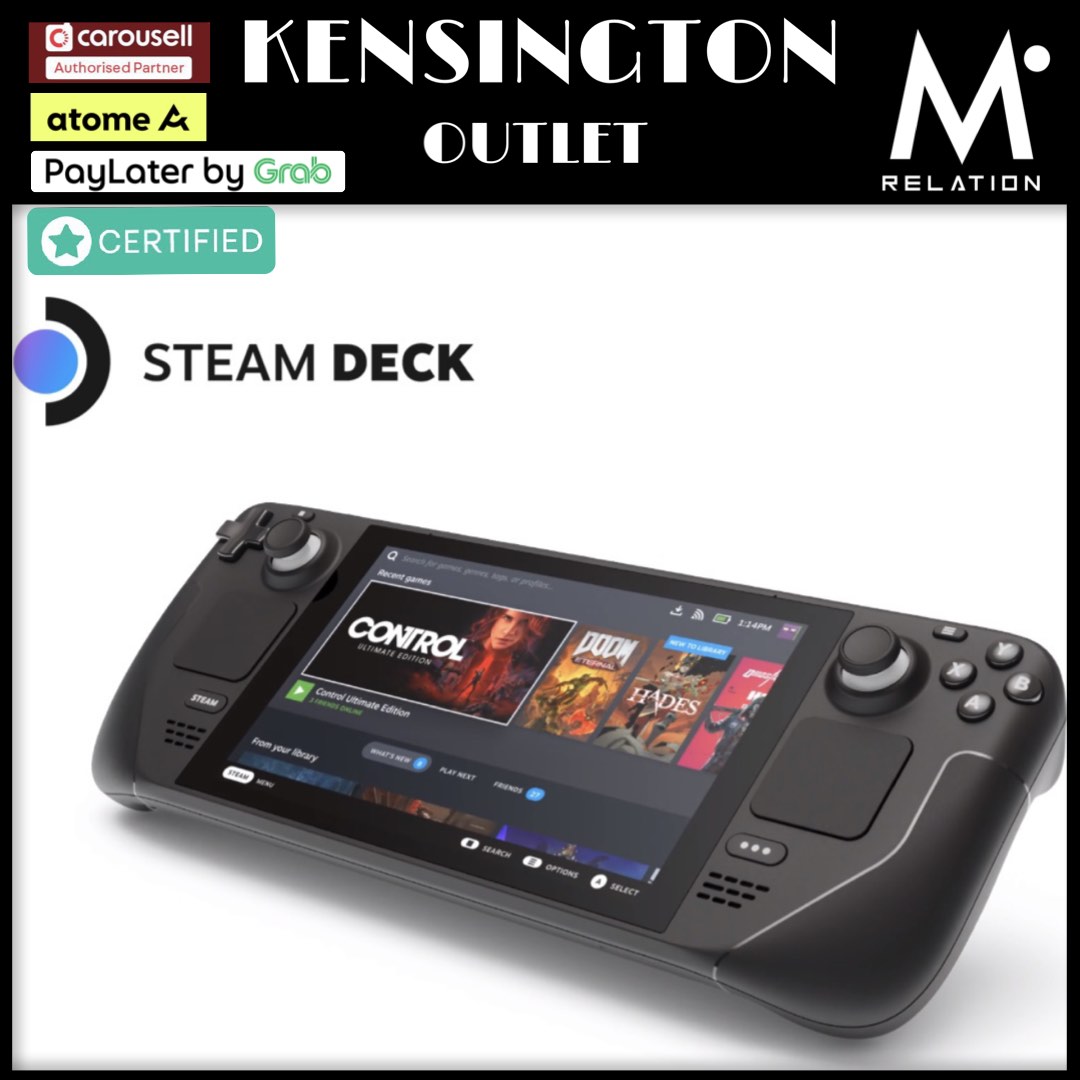 {Kensington}{NEW} STEAM DECK Handheld Computer Game Console | 256GB ...
