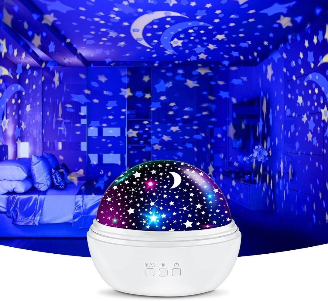 Kids Night Light Projector - Star/Ocean with Fish Dolphin Shark All-in ...