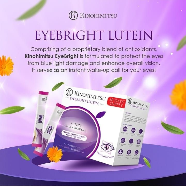 Kinohimitsu Eyebright Lutein/Expiry 2025, Health & Nutrition, Health ...