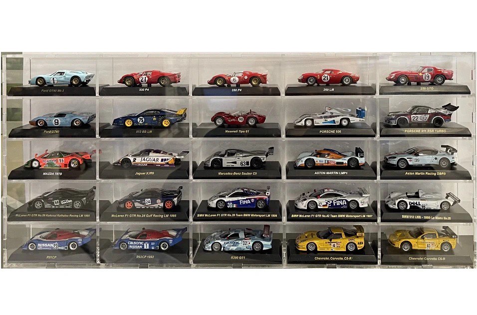 Kyosho Custom Made 25 slots Transparent Acrylic display for kyosho ...