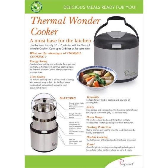 LA GOURMET - Thermal Wonder Cooker, Furniture & Home Living ...