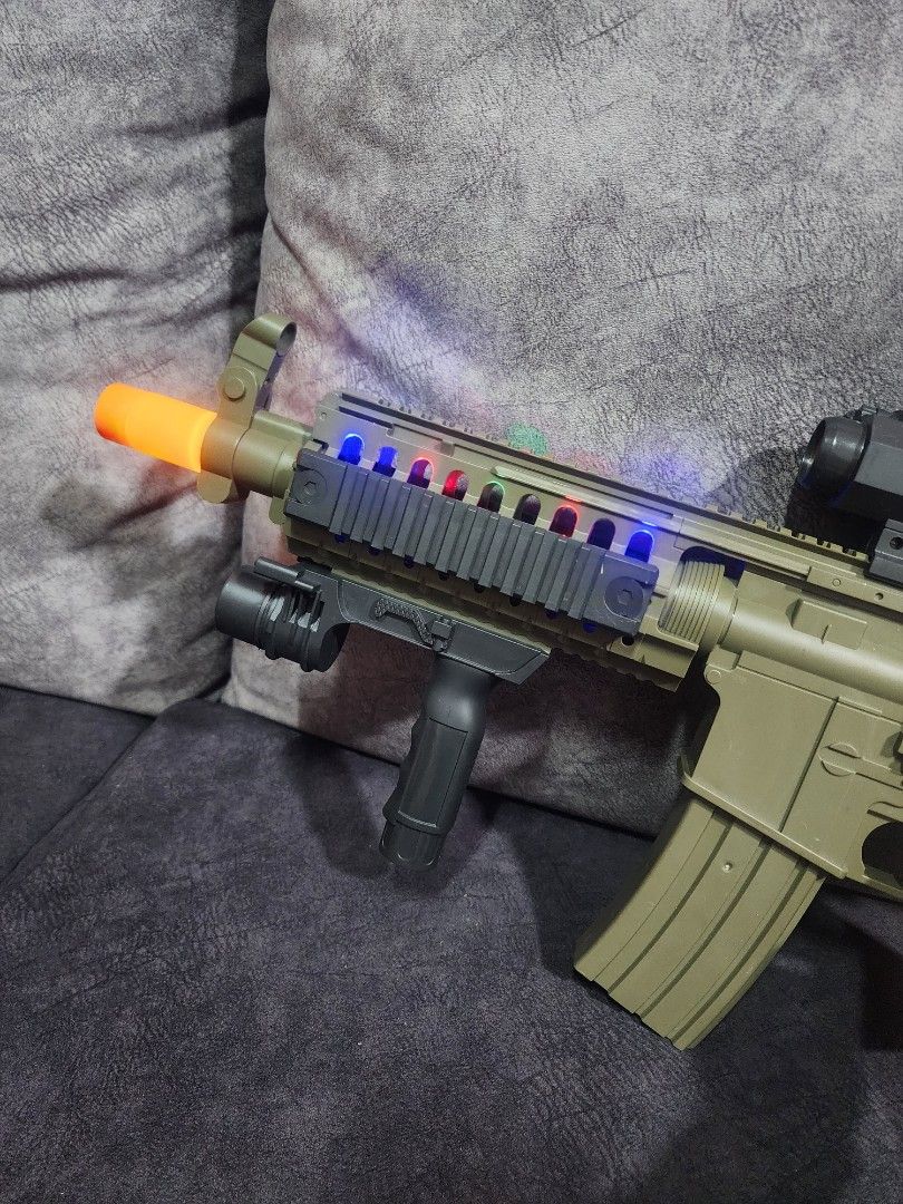 Large machine toy gun with light and sound, Hobbies & Toys, Toys ...