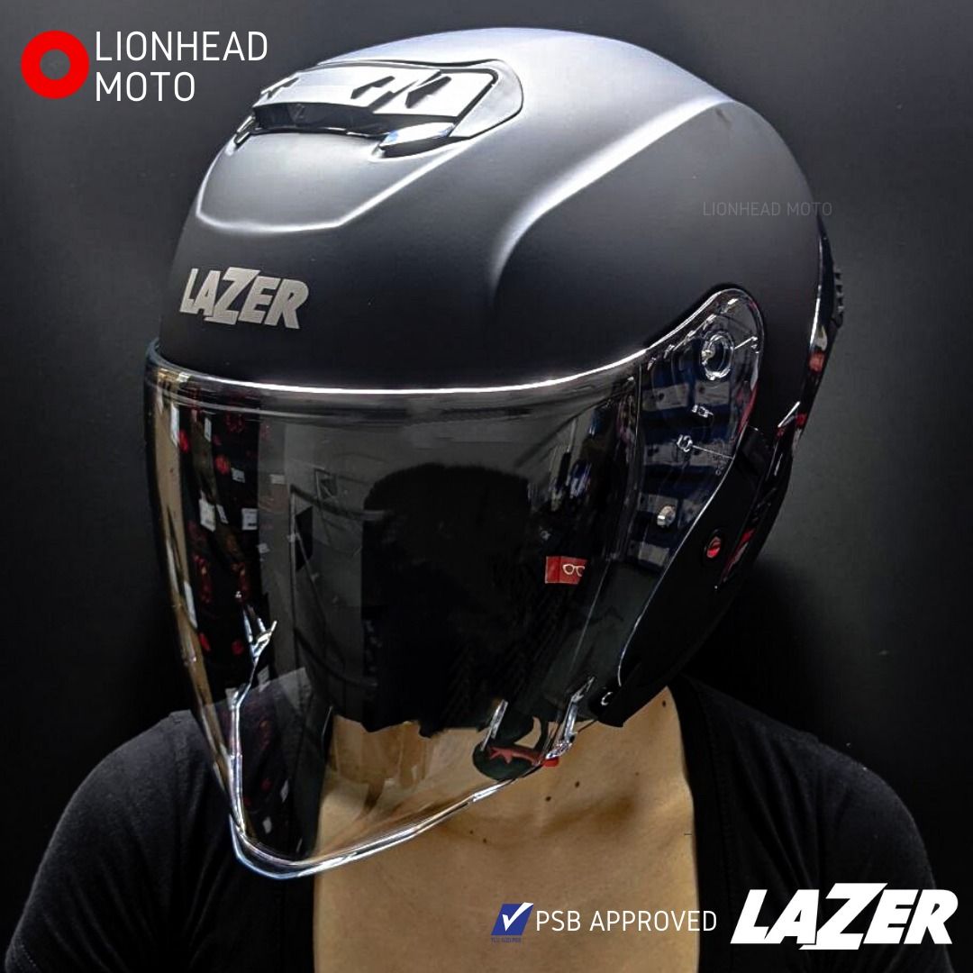LAZER MOTORCYCLE HELMET TANGO EVO SR SUNVISOR PSB APPROVED FREE ...