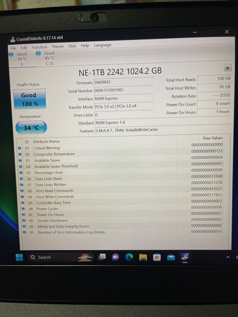 Lenovo Thinkpad T480 i5-8350U 256GB + 128GB NVMe SSD + 16GB RAM ...