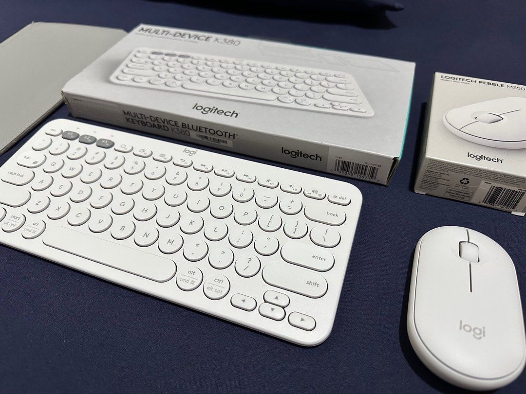 Logitech K380 Keyboard and M350 Pebble, Computers & Tech, Parts ...