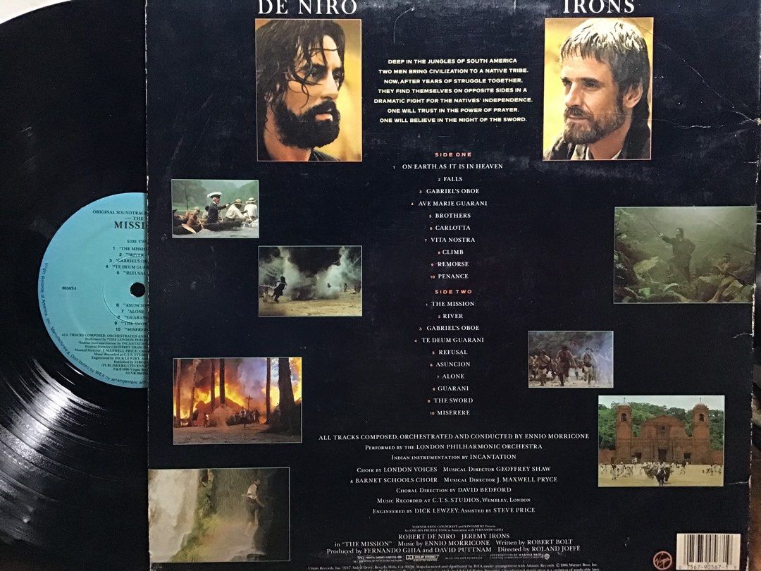 LP The Mission OST - Ennio Morricone OOP VINYL RECORD Anubis Piring ...