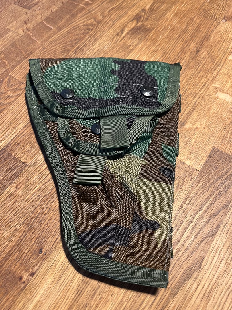 M81 Woodland Camouflage Molle Pistol Pouch., Sports Equipment, Other ...