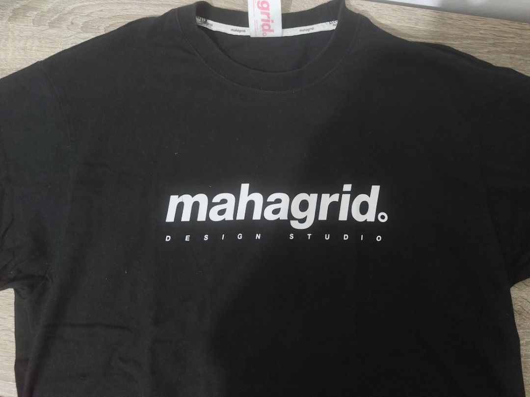 MAHAGRID BLACK LOGO SHIRT, Men's Fashion, Tops & Sets, Tshirts & Polo ...