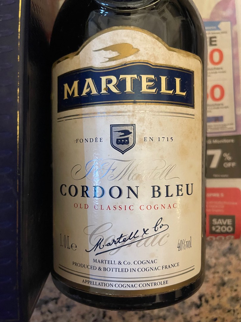 Martell Gordon blue, Food & Drinks, Alcoholic Beverages on Carousell
