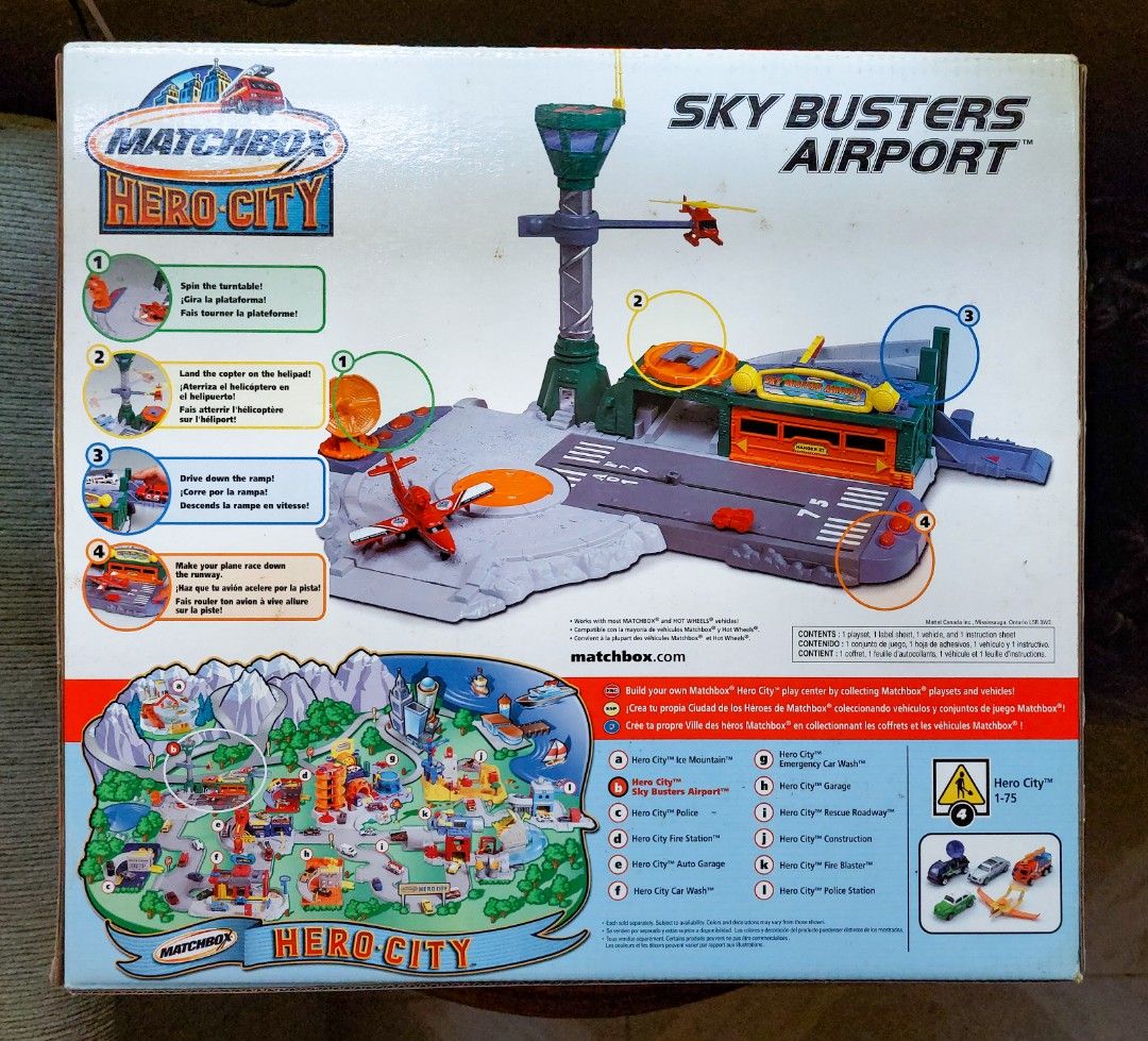Mattel | Matchbox Hero City Sky Busters Airport Set, Hobbies & Toys ...