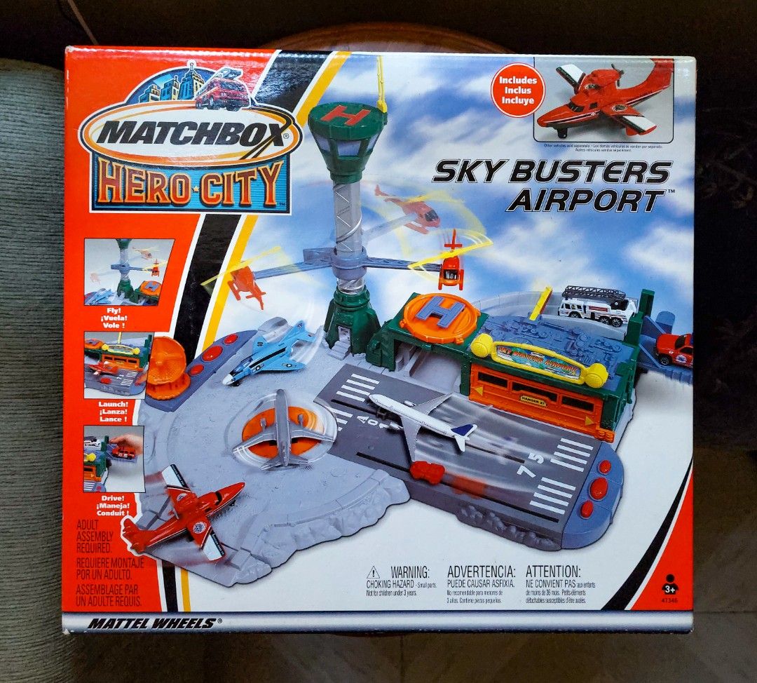 Mattel | Matchbox Hero City Sky Busters Airport Set, Hobbies & Toys ...