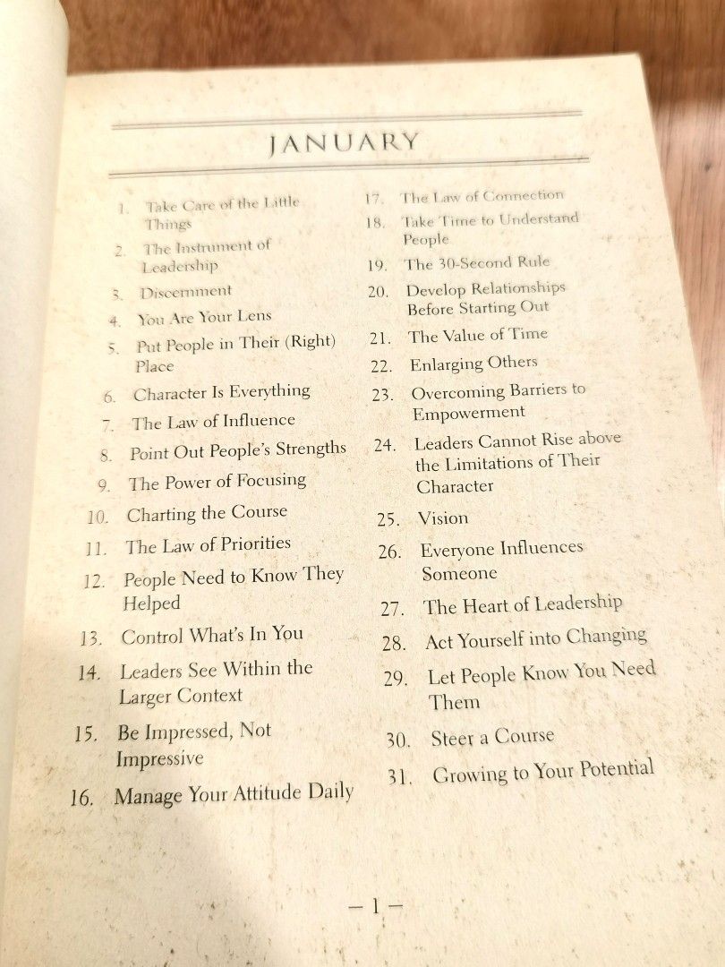 Maxwell Daily Reader Book By John C Maxwell, Hobbies & Toys, Books ...
