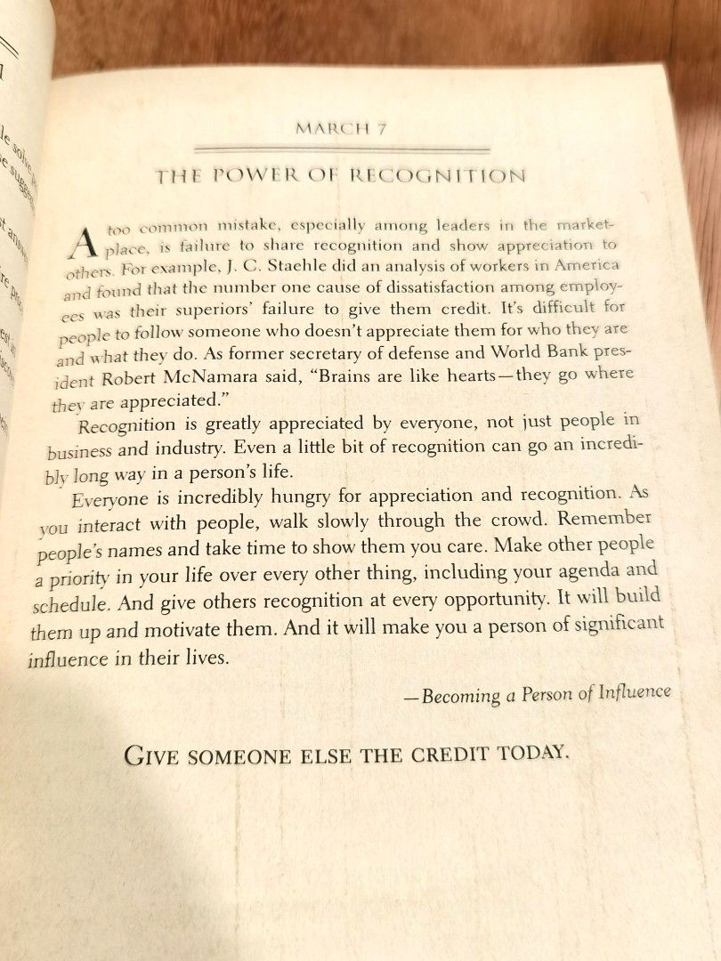 Maxwell Daily Reader Book By John C Maxwell, Hobbies & Toys, Books ...