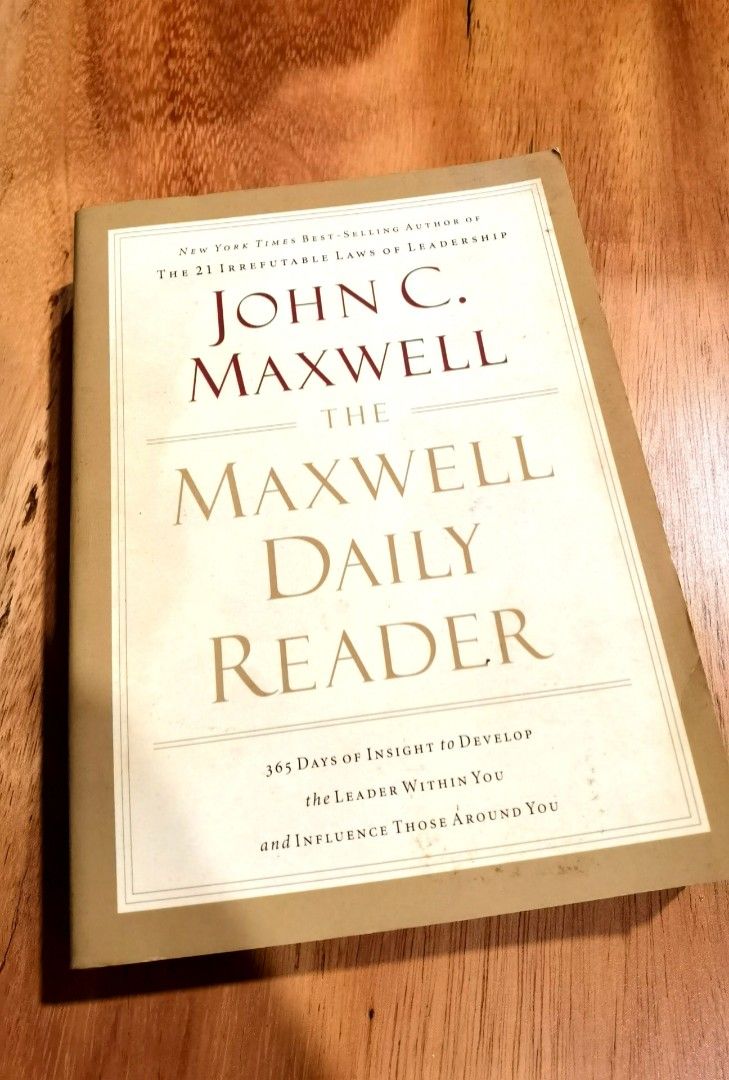 Maxwell Daily Reader Book By John C Maxwell, Hobbies & Toys, Books ...