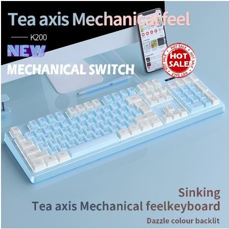 mechanical keyboard Interchangeable shaft gaming wired keyboard with ...
