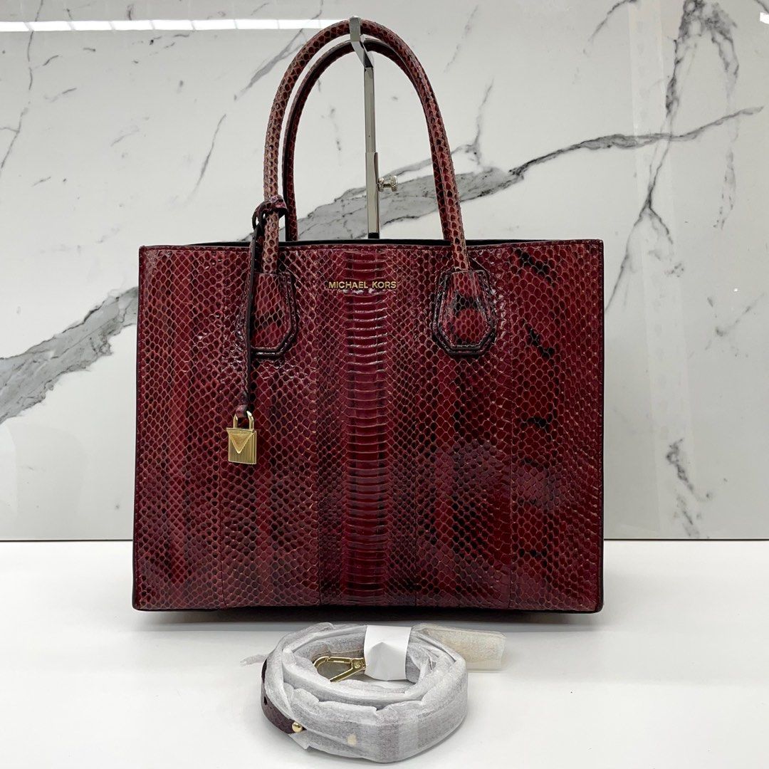 Michael kors python tote red store