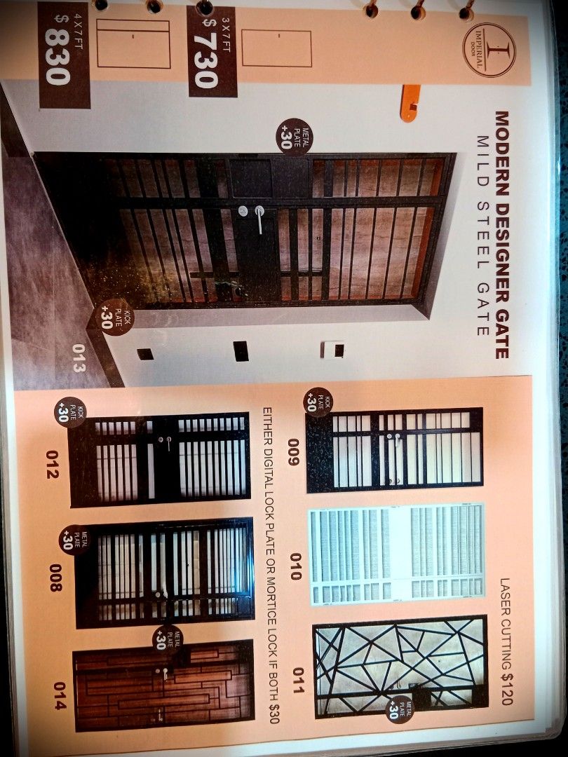 Mild steel gate, main door, bedroom door, bathroom door and digital ...