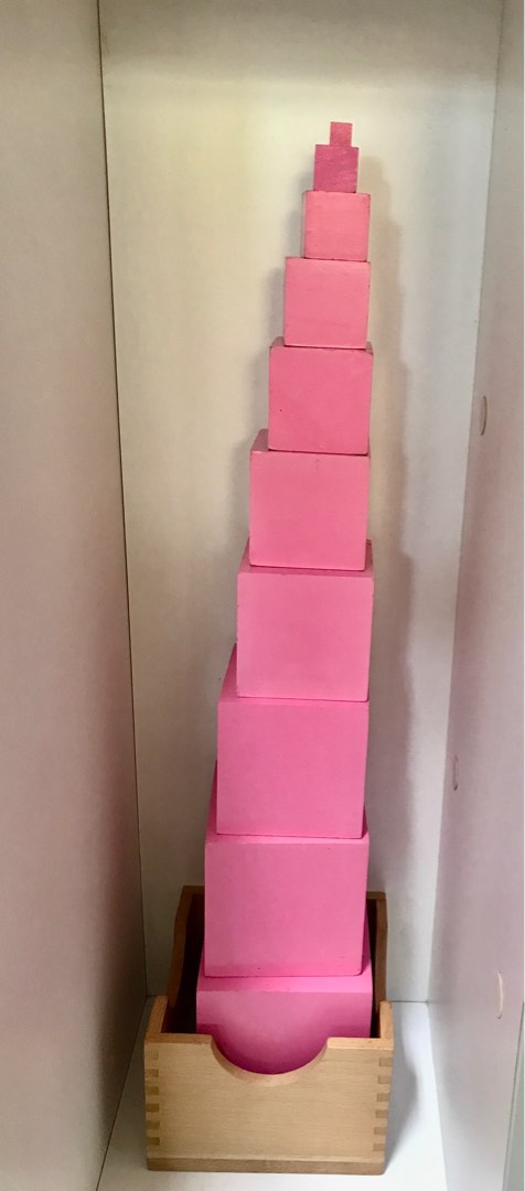Montessori Pink Tower, Hobbies & Toys, Books & Magazines, Children's ...