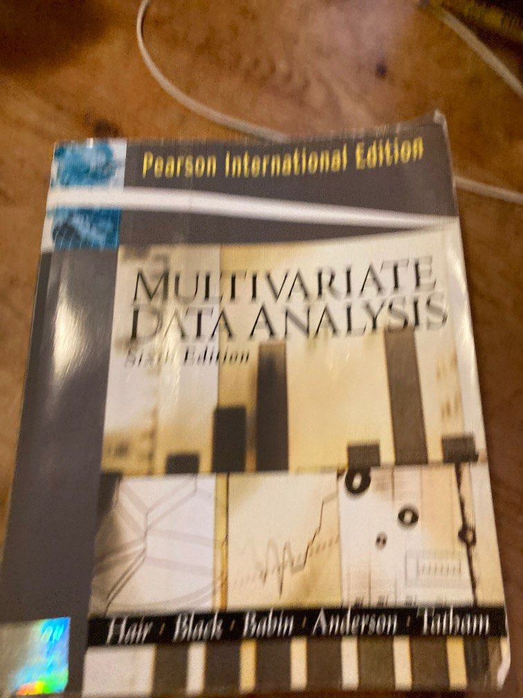 Multivariate data analysis 6th edition, 興趣及遊戲, 書本 & 文具, 教科書 - Carousell