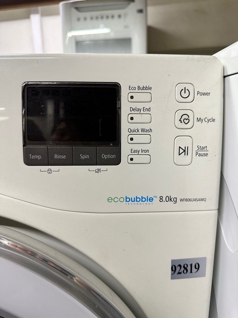 MUST BUY! SAMSUNG 8KG Front- Loader Washing Machine WF806U4SAWQ-1 ...