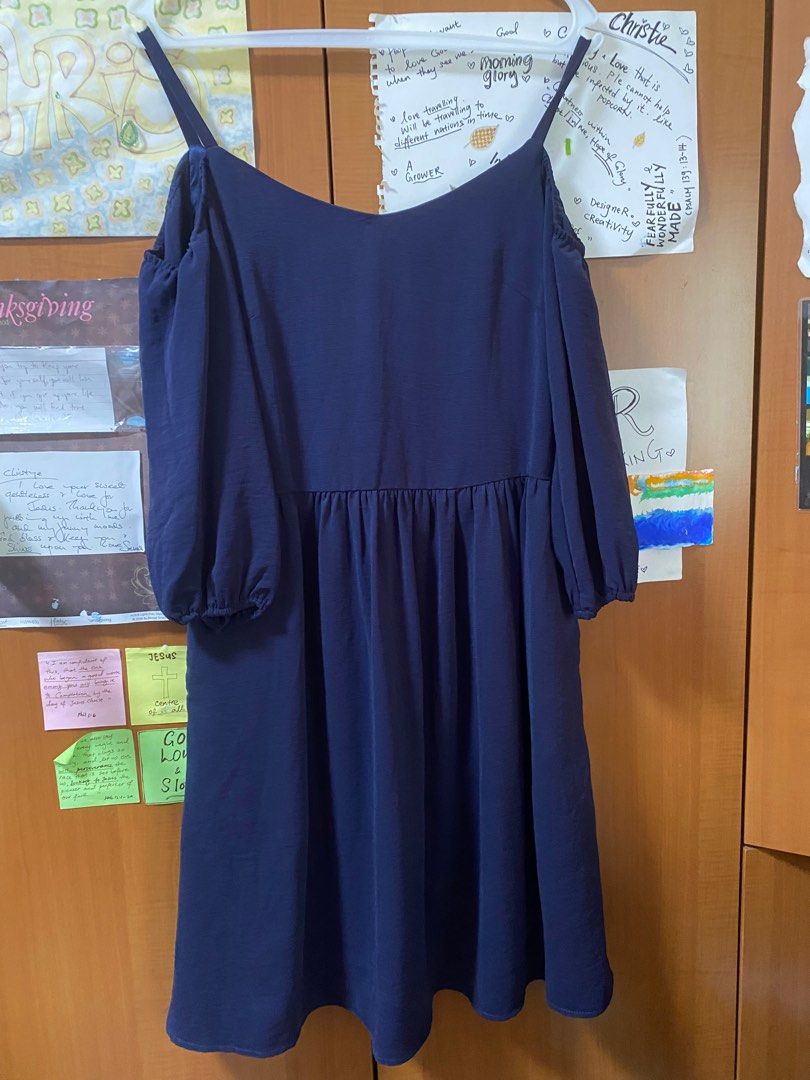 Navy blue cute dress, Women's Fashion, Dresses & Sets, Dresses on Carousell