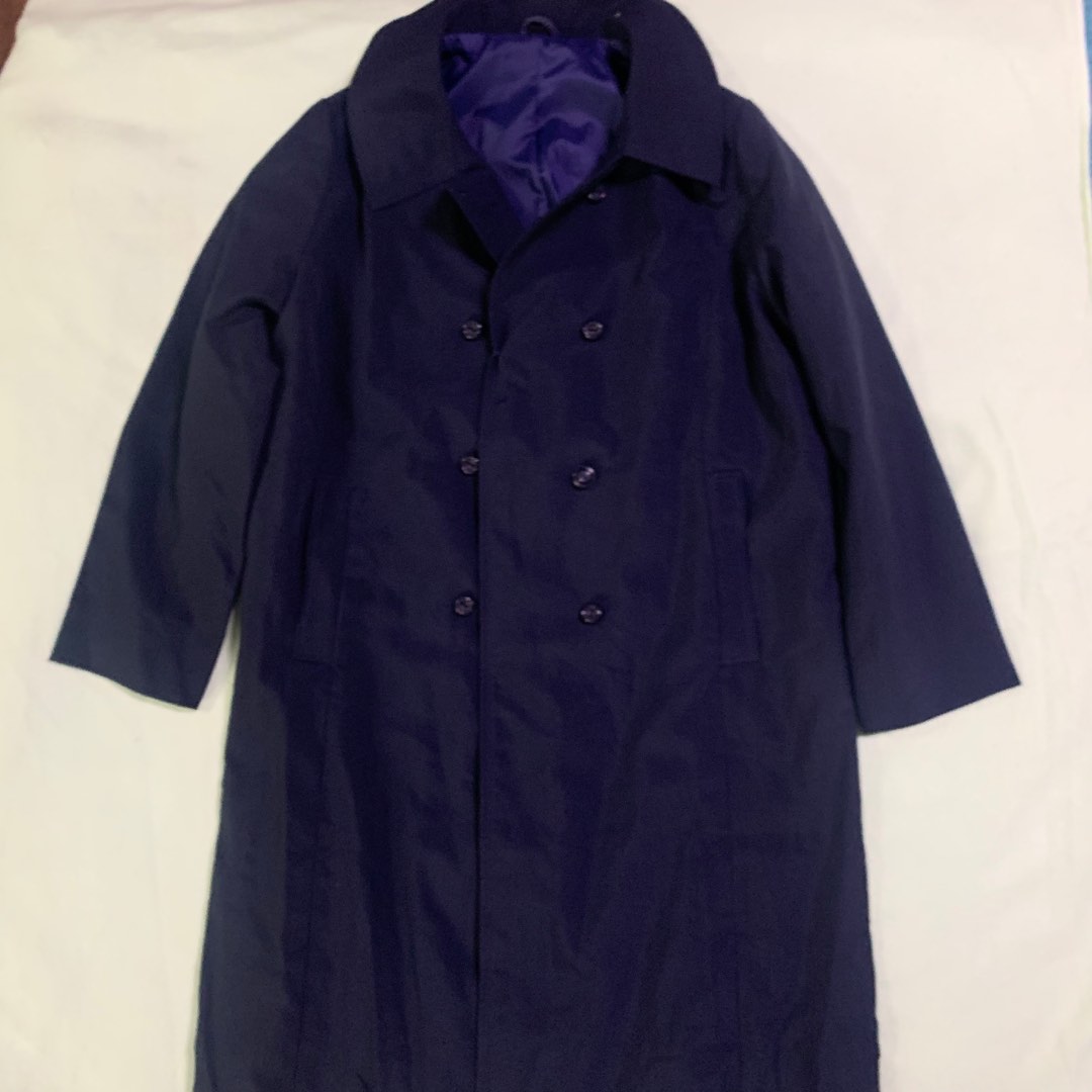 Navy Blue Spring/Trench Coat, Women's Fashion, Coats, Jackets and ...