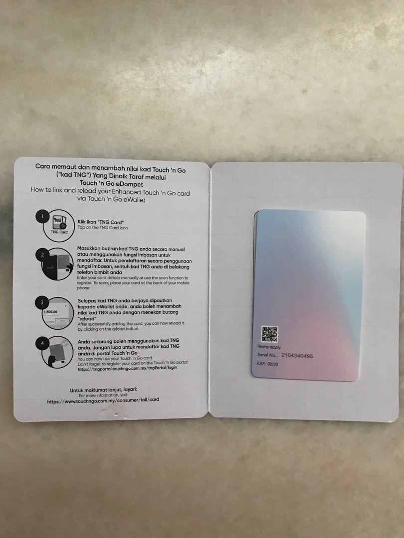 New Enhanced Touch n Go Card- can top up onlime, Tickets & Vouchers ...