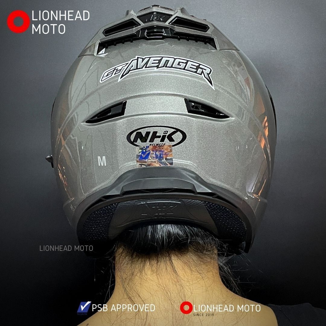 NHK MOTORCYCLE HELMET SUNVISOR PSB APPROVED GT AVENGER FREE DELIVERY ...