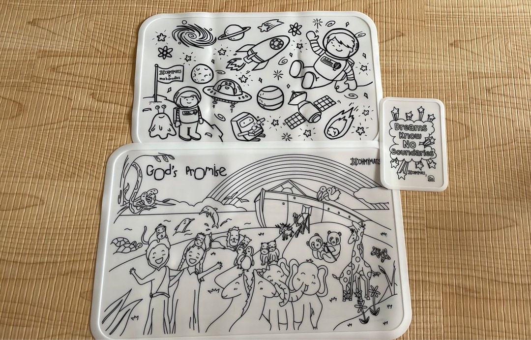 Oh my mats coloring silicone mat, Hobbies & Toys, Stationery & Craft ...
