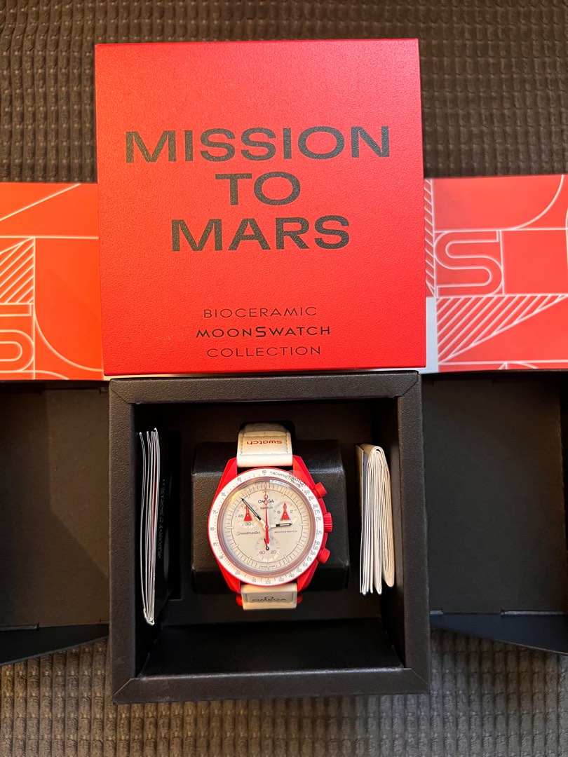 Omega x Swatch Mars, Luxury, Watches on Carousell