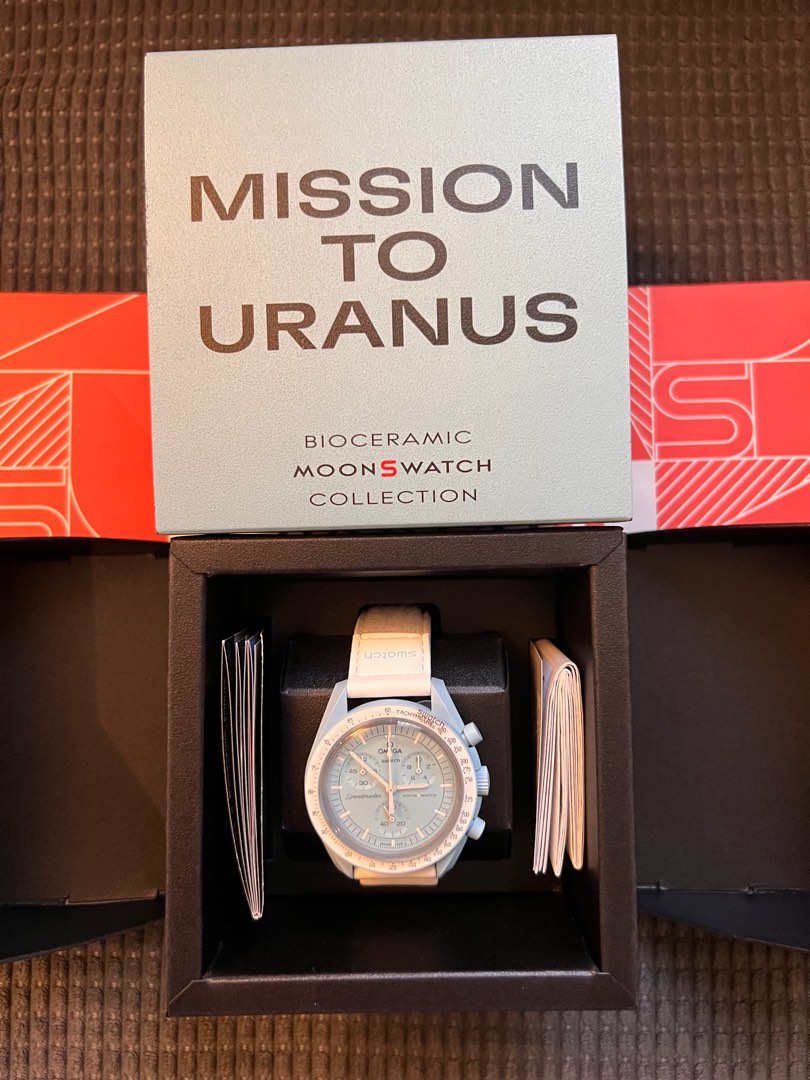 Omega x Swatch Uranus, Luxury, Watches on Carousell