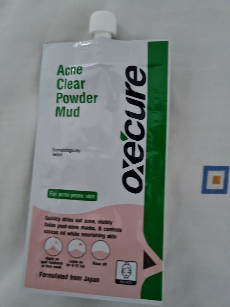 Oxecure acne clear powder mud, Beauty & Personal Care, Face, Face Care ...