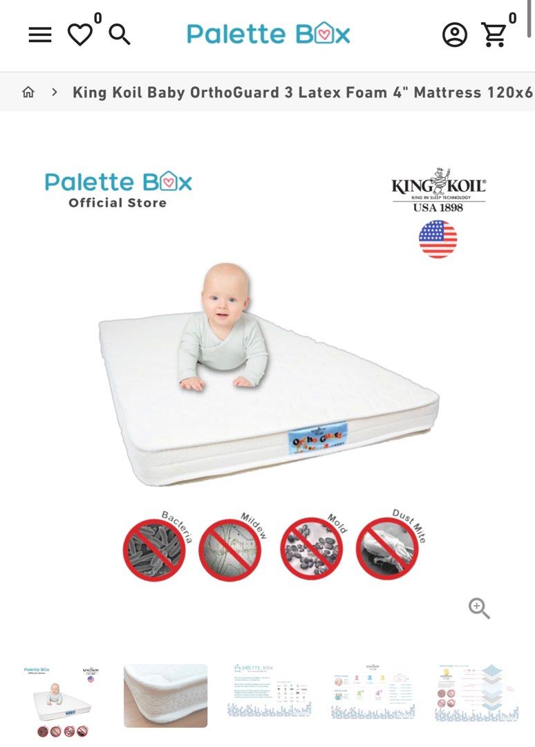 Palette Box King Koil Ortho Guard Mattress, Babies & Kids, Baby Nursery ...