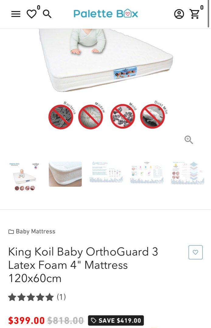 Palette Box King Koil Ortho Guard Mattress, Babies & Kids, Baby Nursery ...